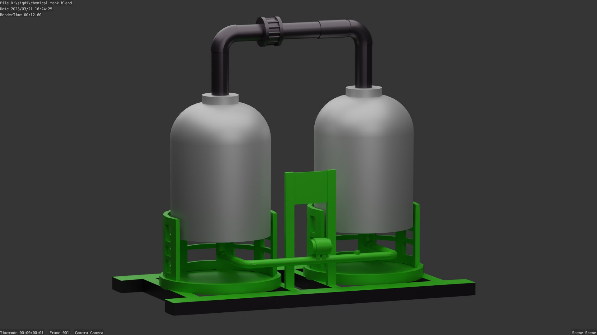 Chemical Tank 3D Model - TurboSquid 2044826