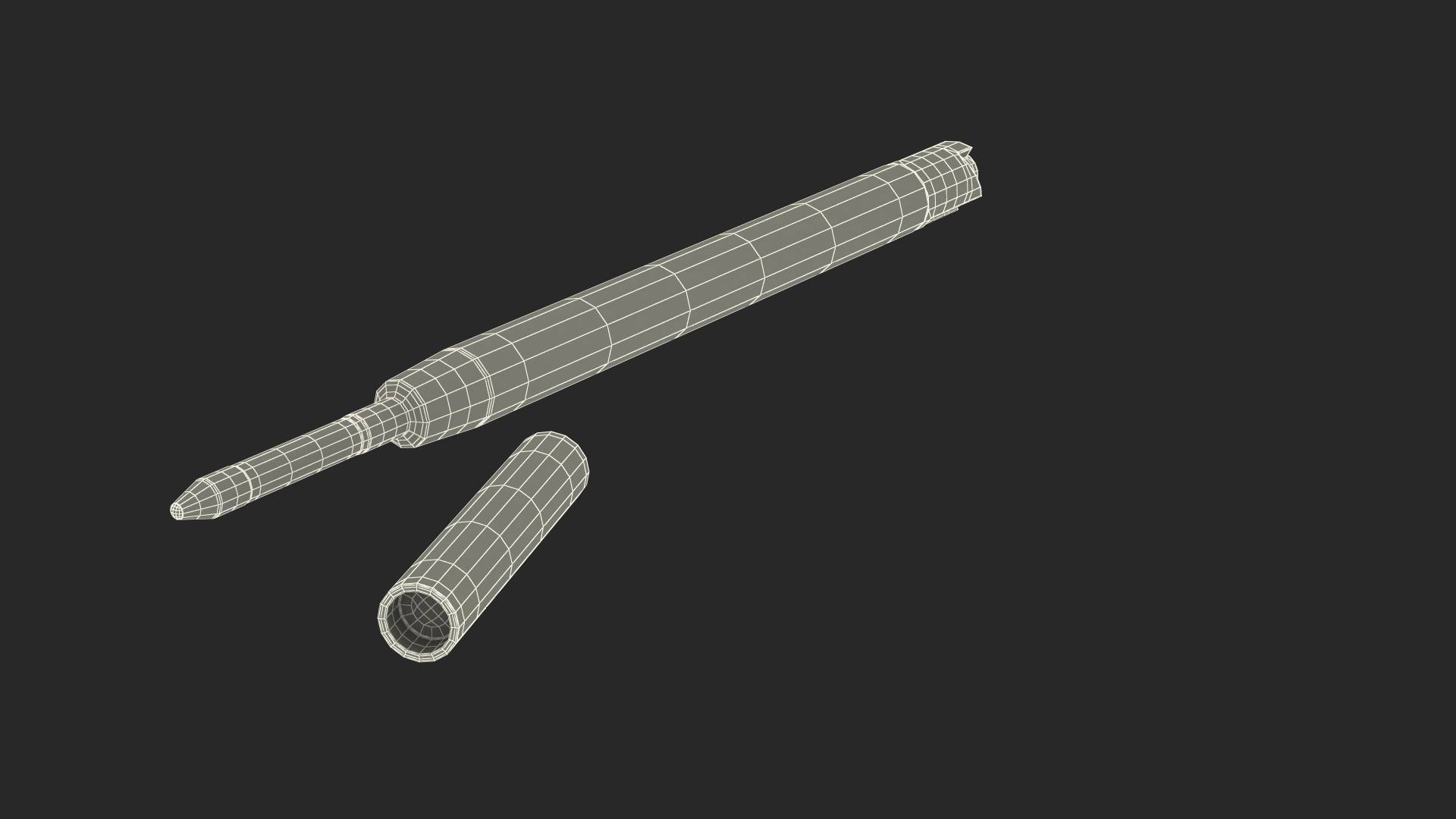 Blue Ballpoint Pen Refill 3D Model - TurboSquid 2030645