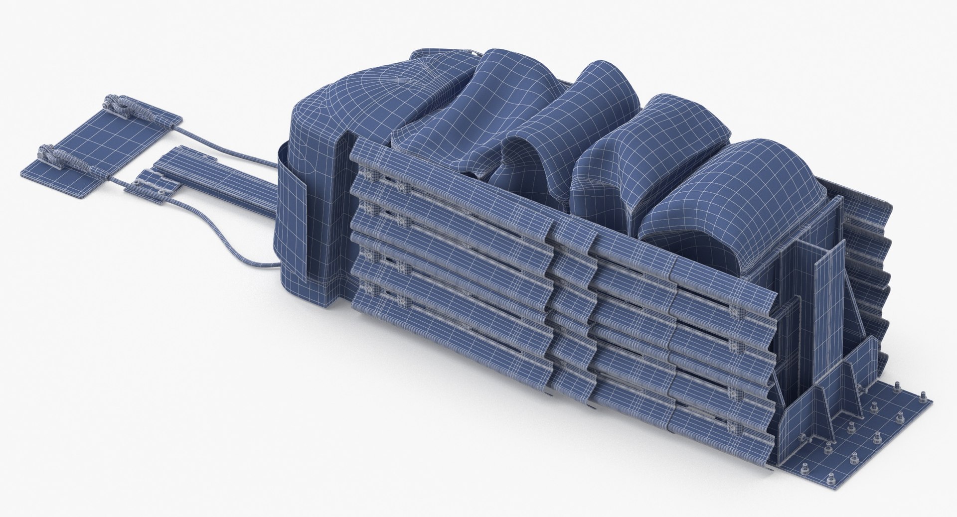 3D Crash Cushions 2 Damaged Model - TurboSquid 1975698