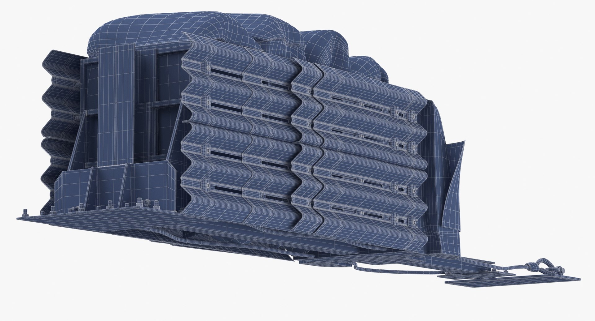 3D Crash Cushions 2 Damaged Model - TurboSquid 1975698