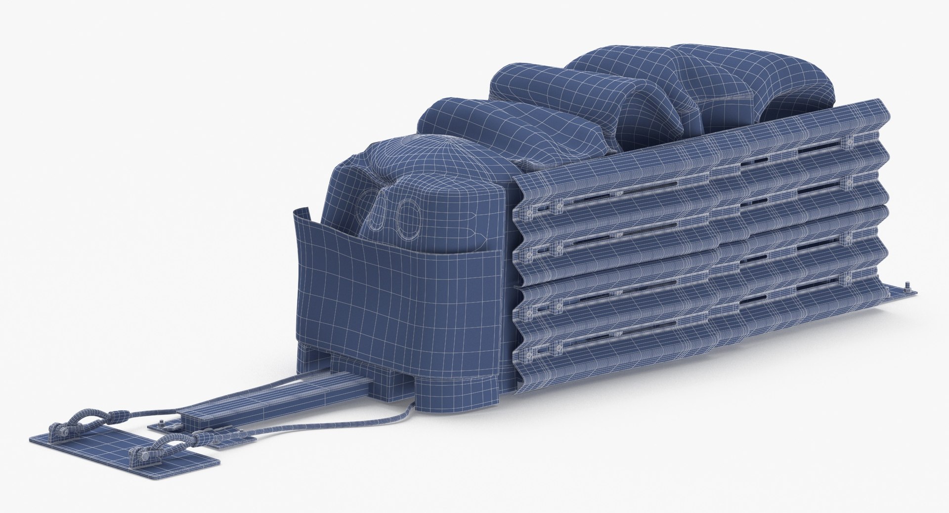 3D Crash Cushions 2 Damaged Model - TurboSquid 1975698