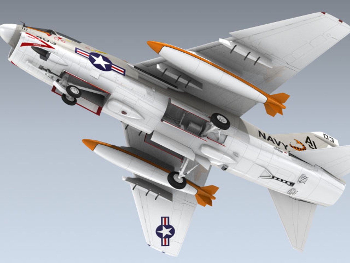 3d Model Navy A-7e