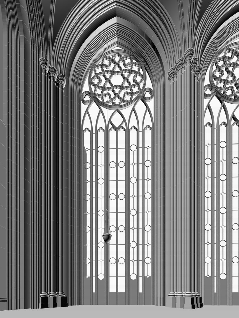 3D Hall Gothic Model - TurboSquid 1434854