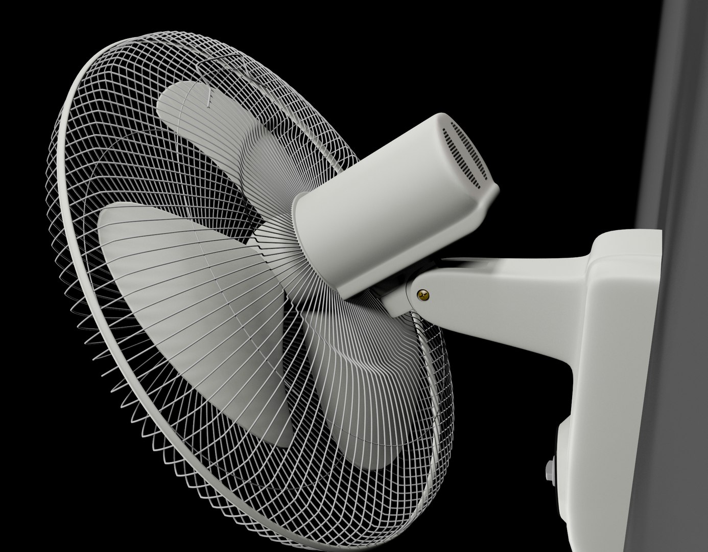 3D wall fan animation model - TurboSquid 1361803
