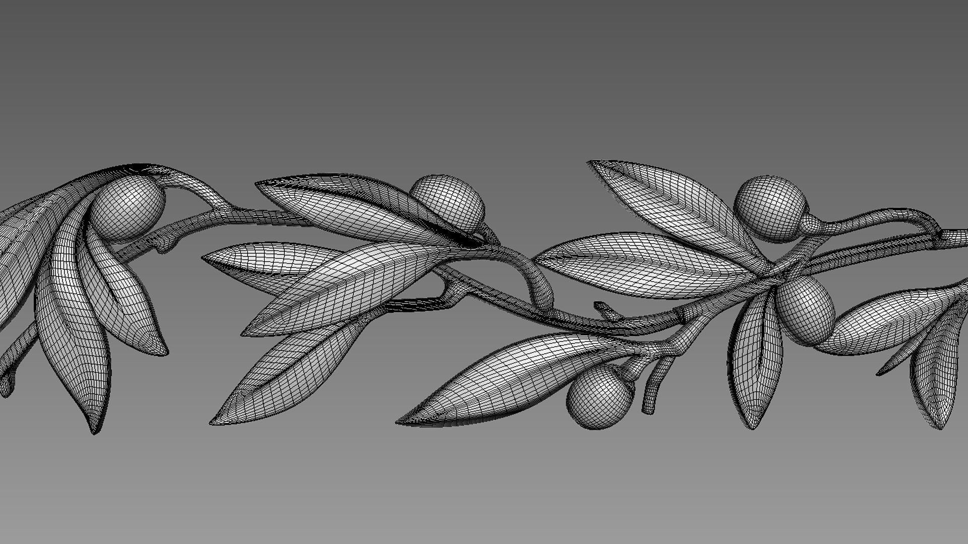 3D Olive Branch - TurboSquid 2130287