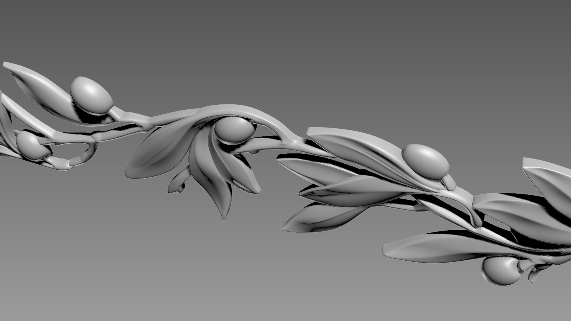 3D Olive Branch - TurboSquid 2130287