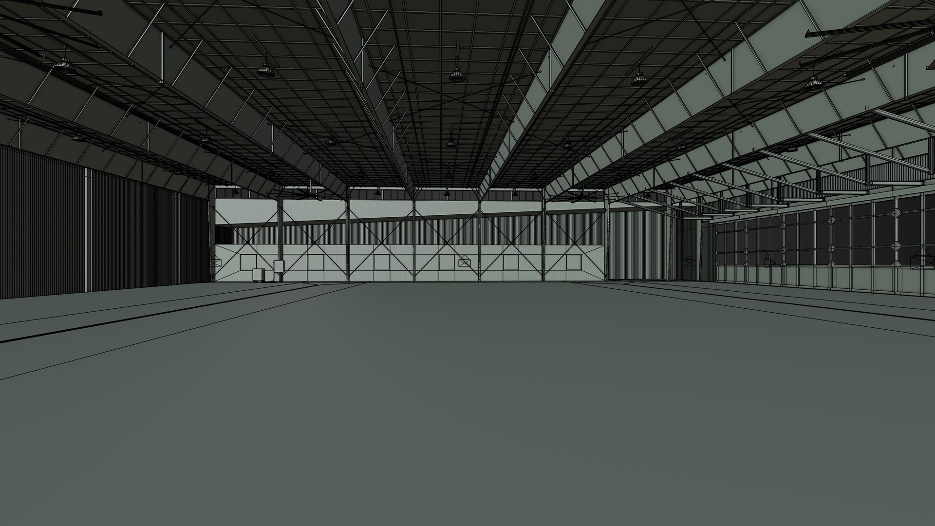 3D Airplane Hangar Interior 18 - TurboSquid 2390784