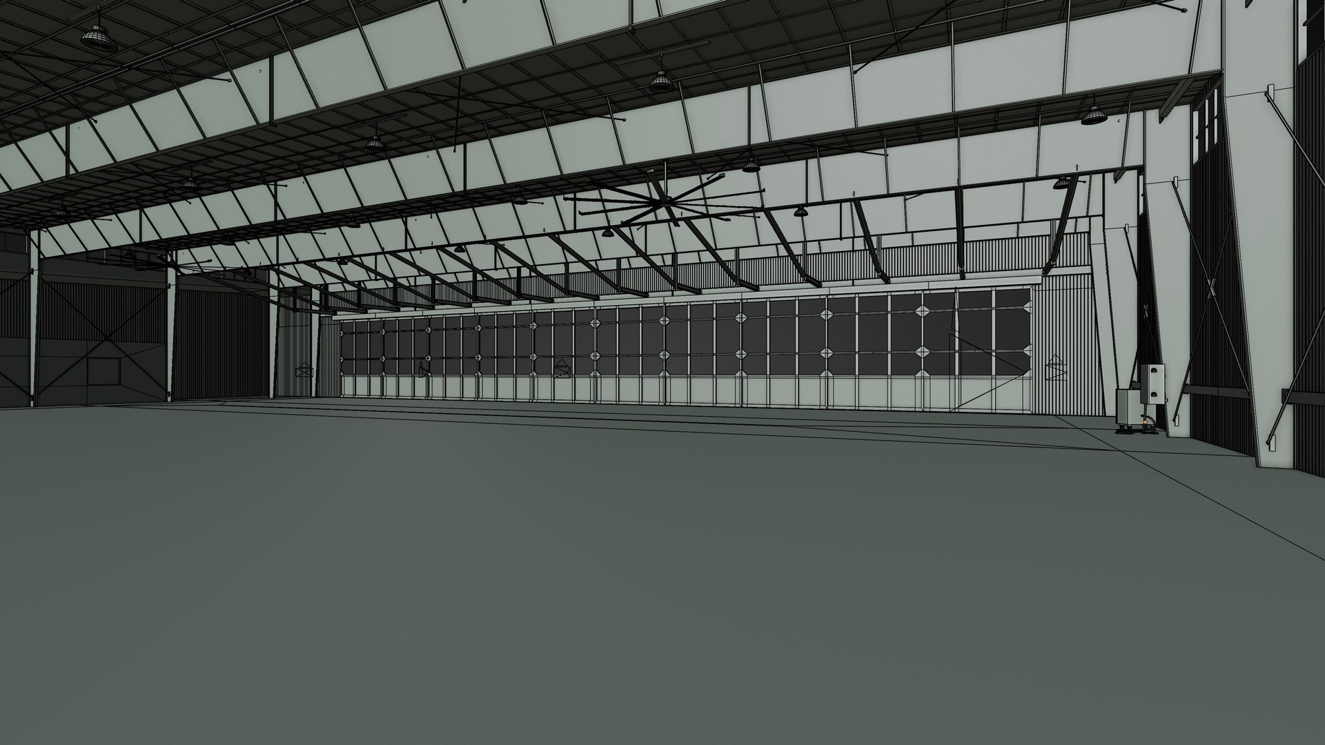 3D Airplane Hangar Interior 18 - TurboSquid 2390784