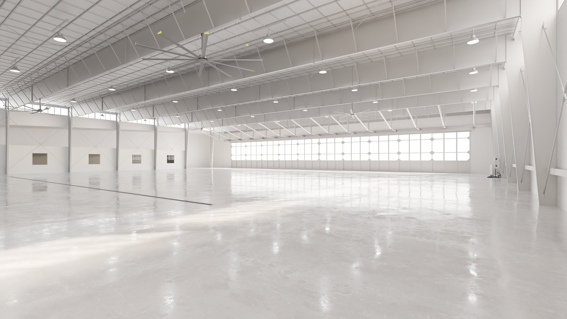 3D Airplane Hangar Interior 18 - TurboSquid 2390784