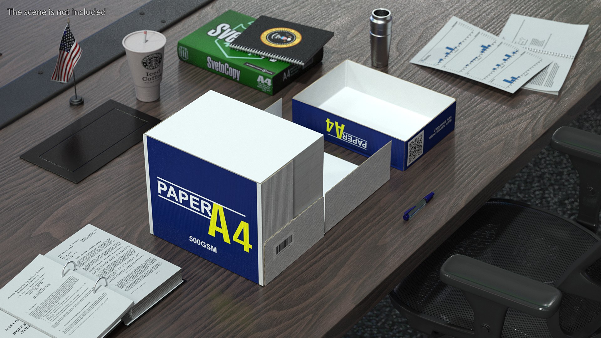 3D A4 Copier Paper Box Open Model - TurboSquid 1783990