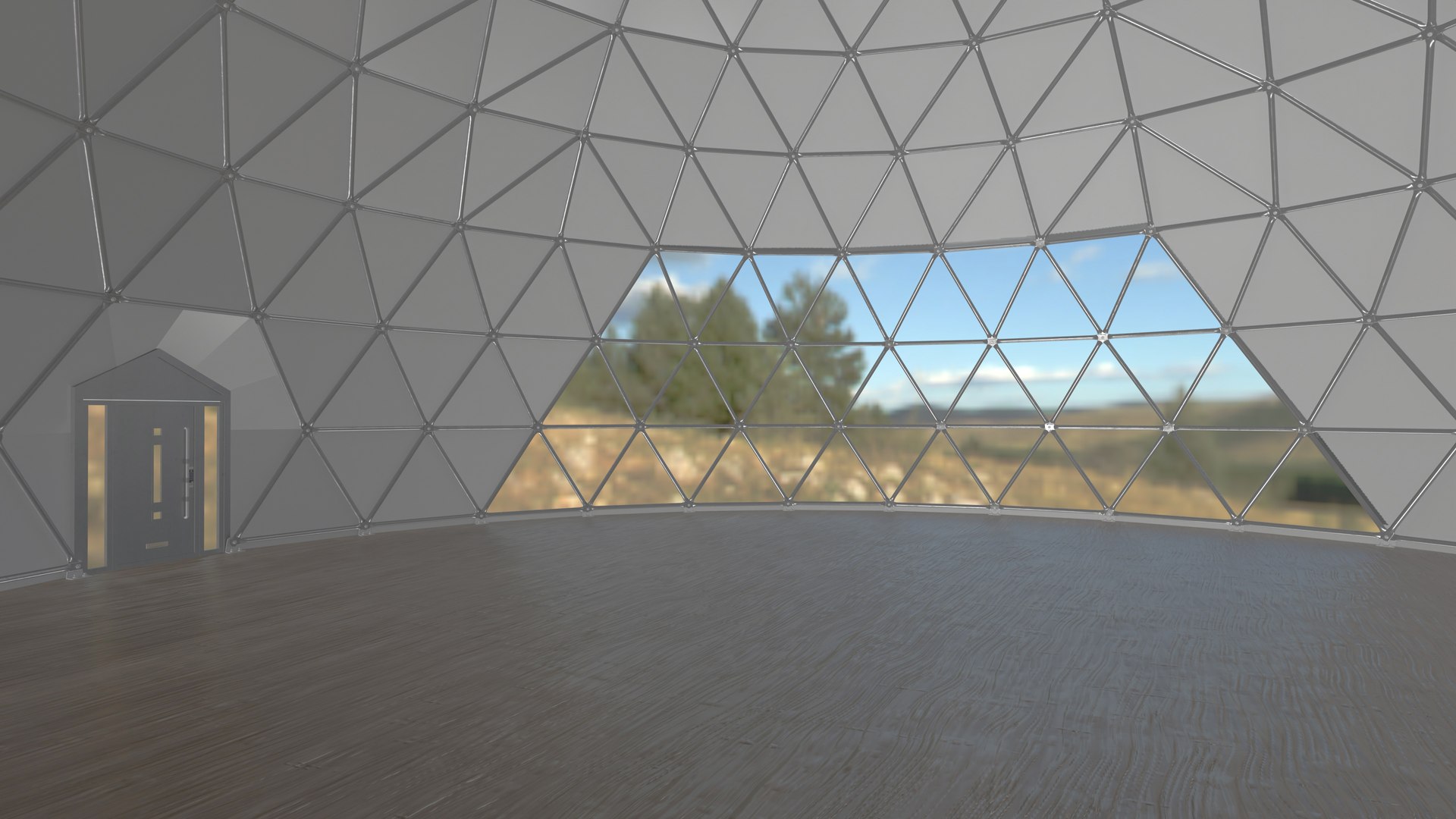 Geodesic Dome Structure 3D Model - TurboSquid 2215828