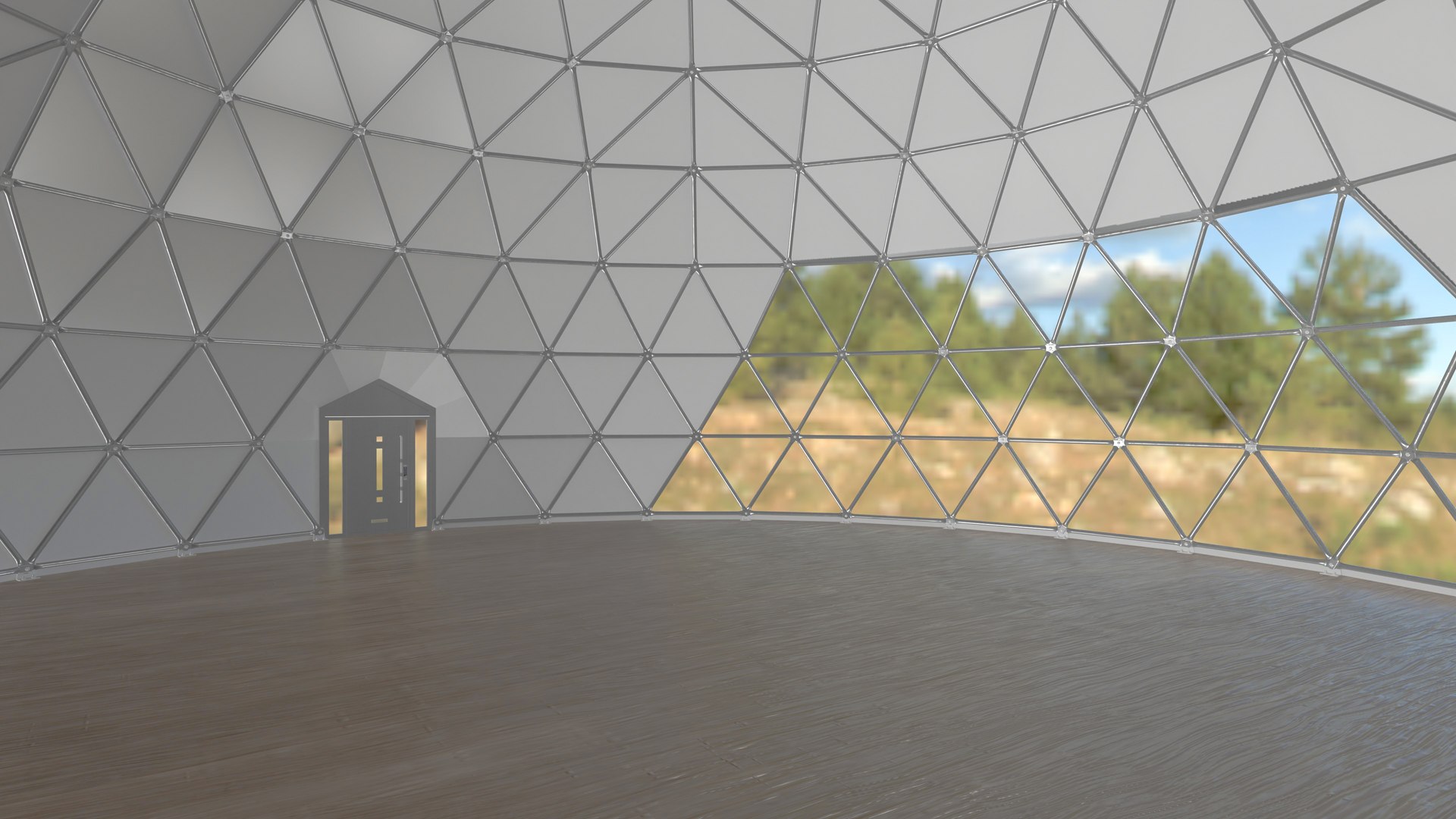 Geodesic Dome Structure 3D Model - TurboSquid 2215828