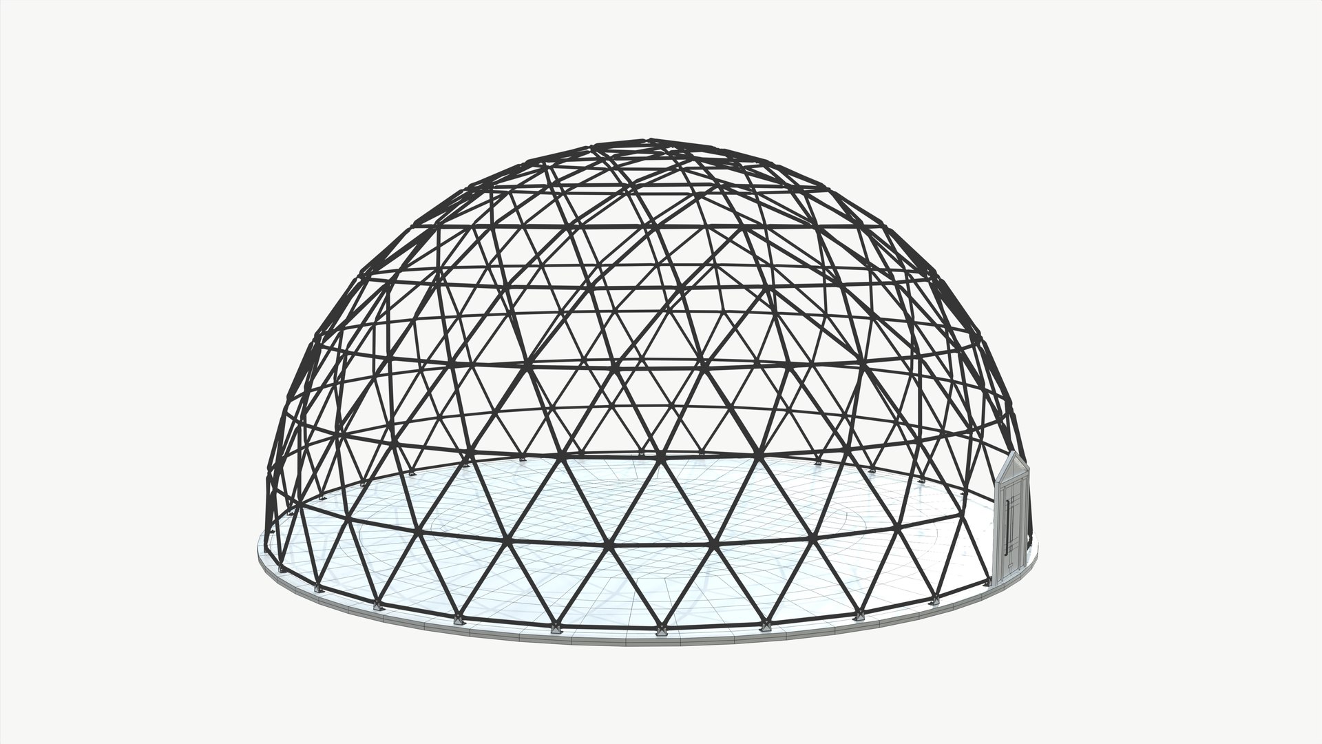 Geodesic Dome Structure 3D Model - TurboSquid 2215828