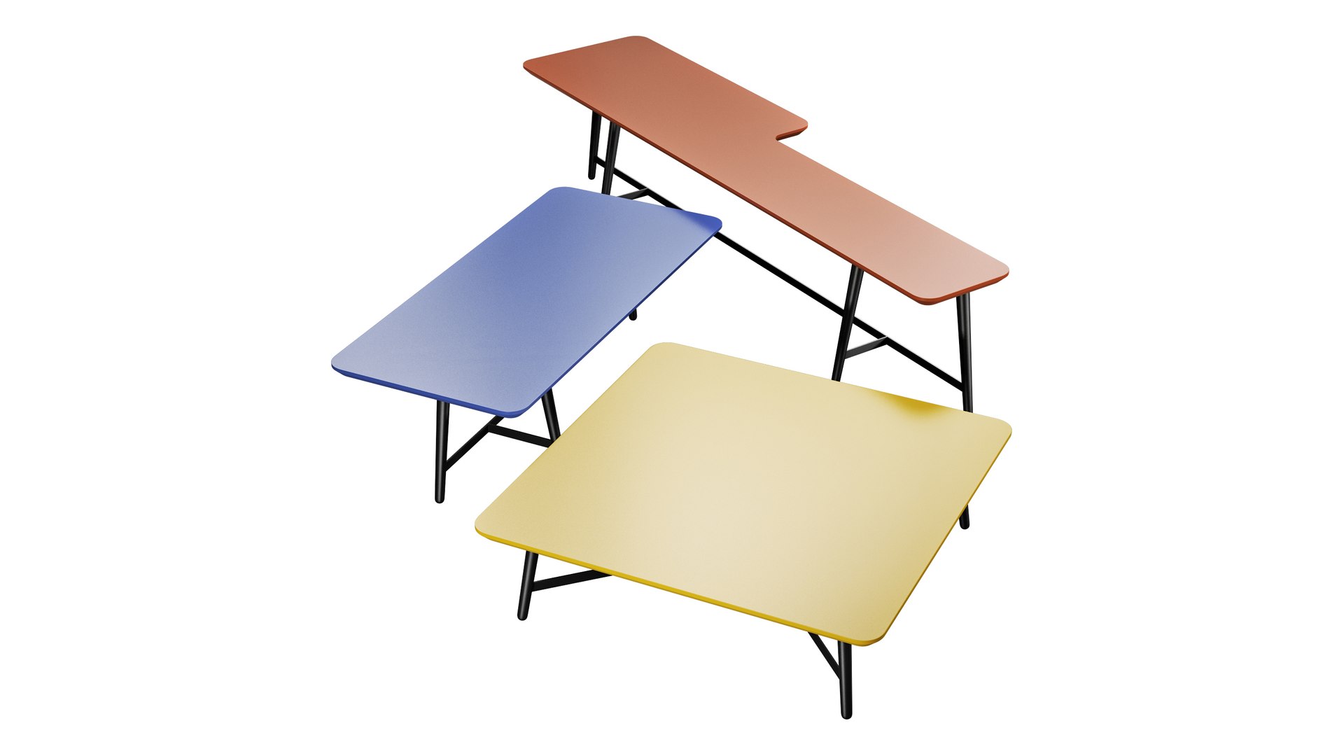 Roche Bobois Octet Cocktail Table 3D Model - TurboSquid 2206920