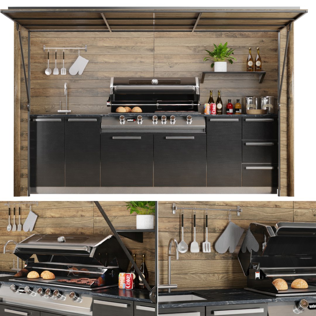 3D Outdoor Kitchen Shelter2015vray - TurboSquid 2089142