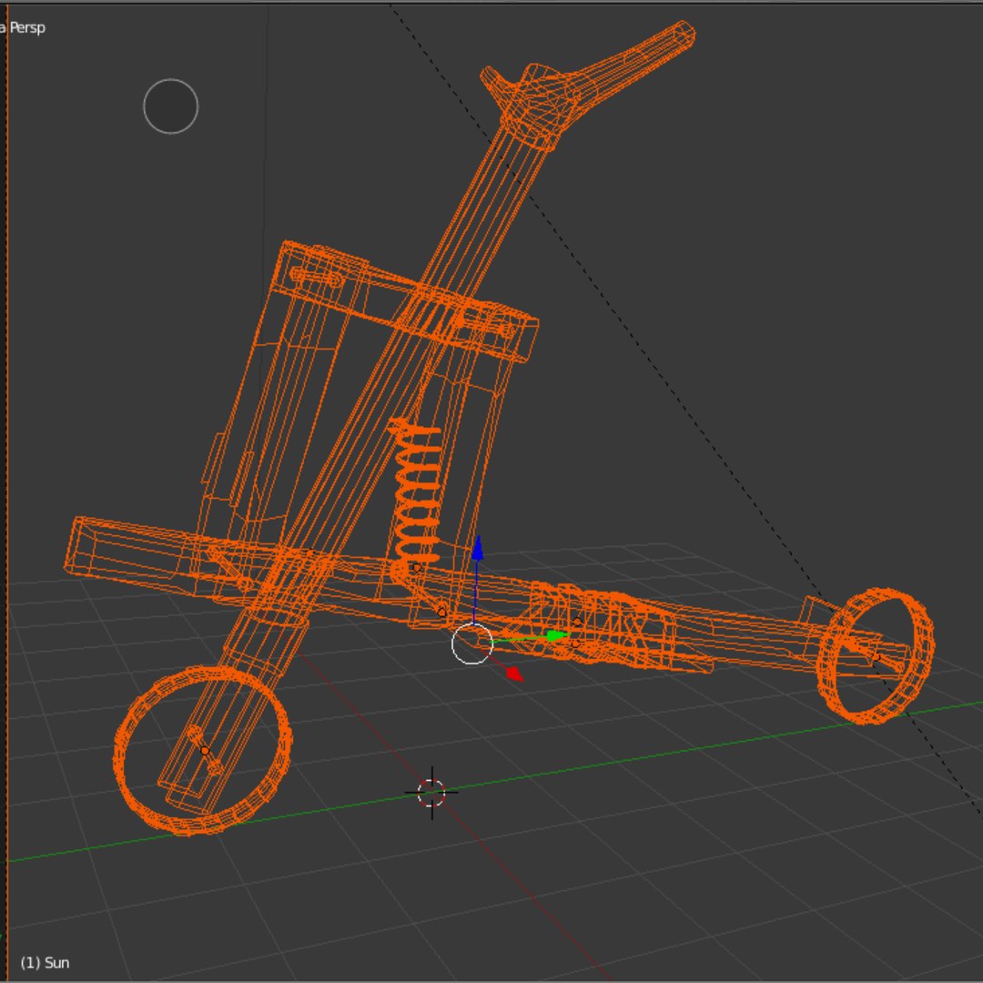 3D model CHUKUDU SCOOTER LOW POLY - TurboSquid 2156461