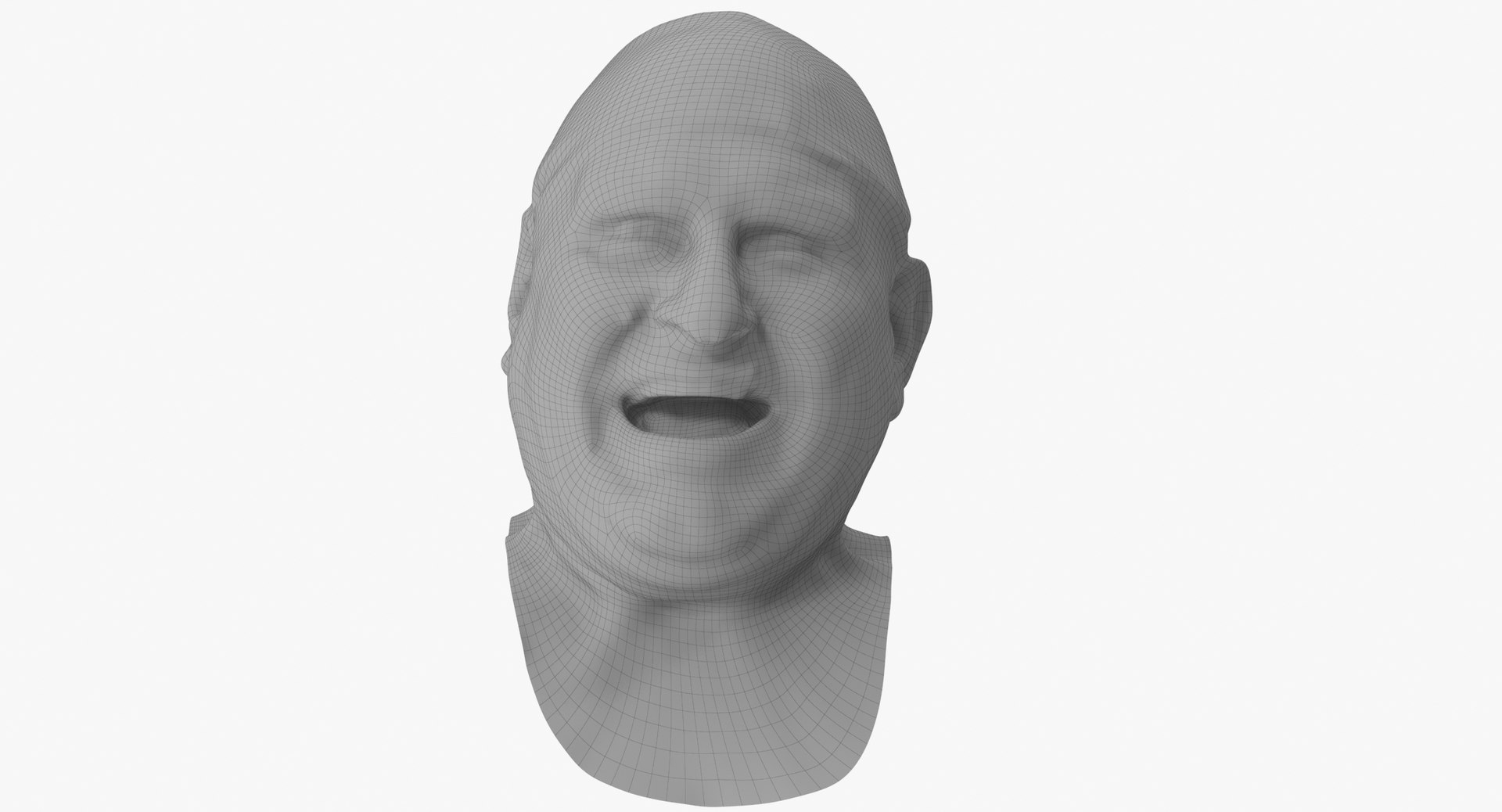 3D Homer Human Head Rage Clean Scan Model - TurboSquid 1748824
