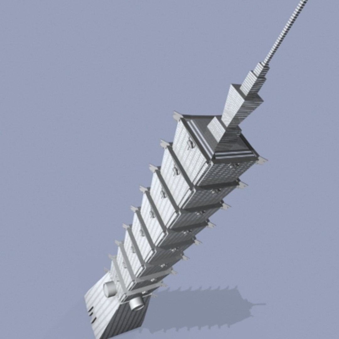 taipei 101 tower building 3d model