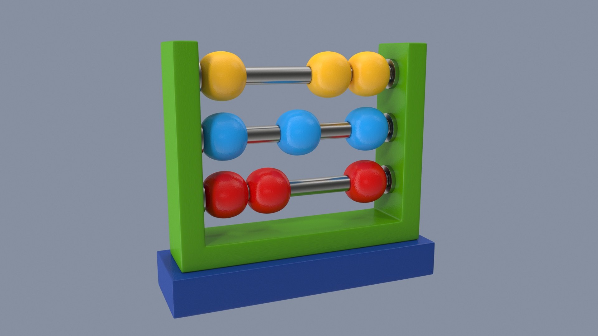 Colourful Plastic Abacus 3D Model - TurboSquid 2423874