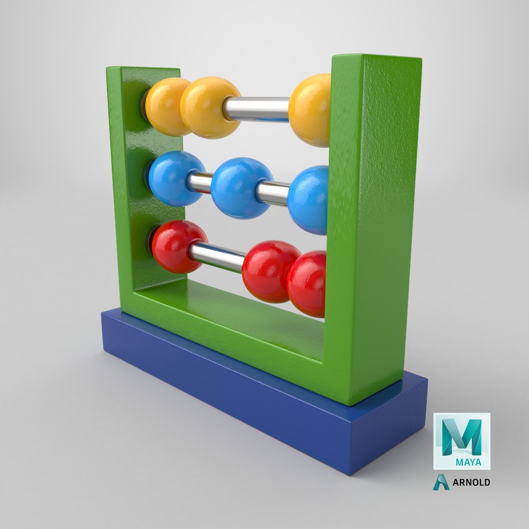 Colourful Plastic Abacus 3D Model - TurboSquid 2423874