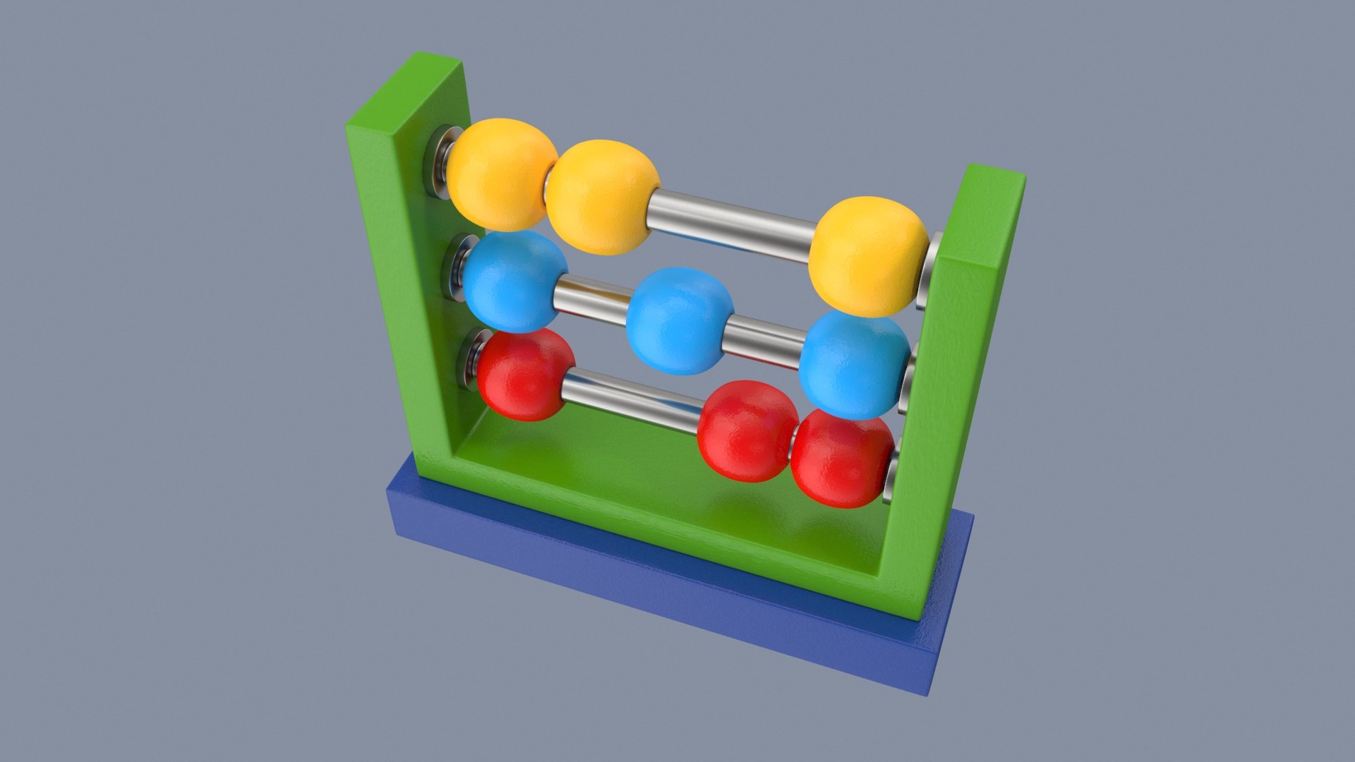 Colourful Plastic Abacus 3D Model - TurboSquid 2423874