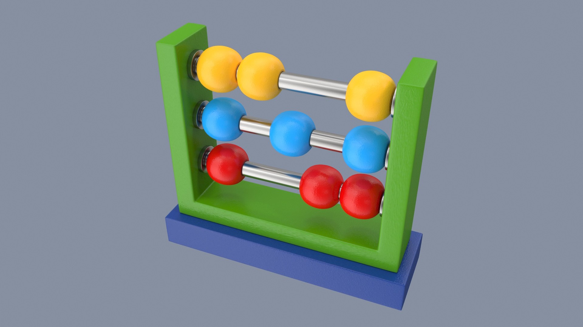 Colourful Plastic Abacus 3D Model - TurboSquid 2423874