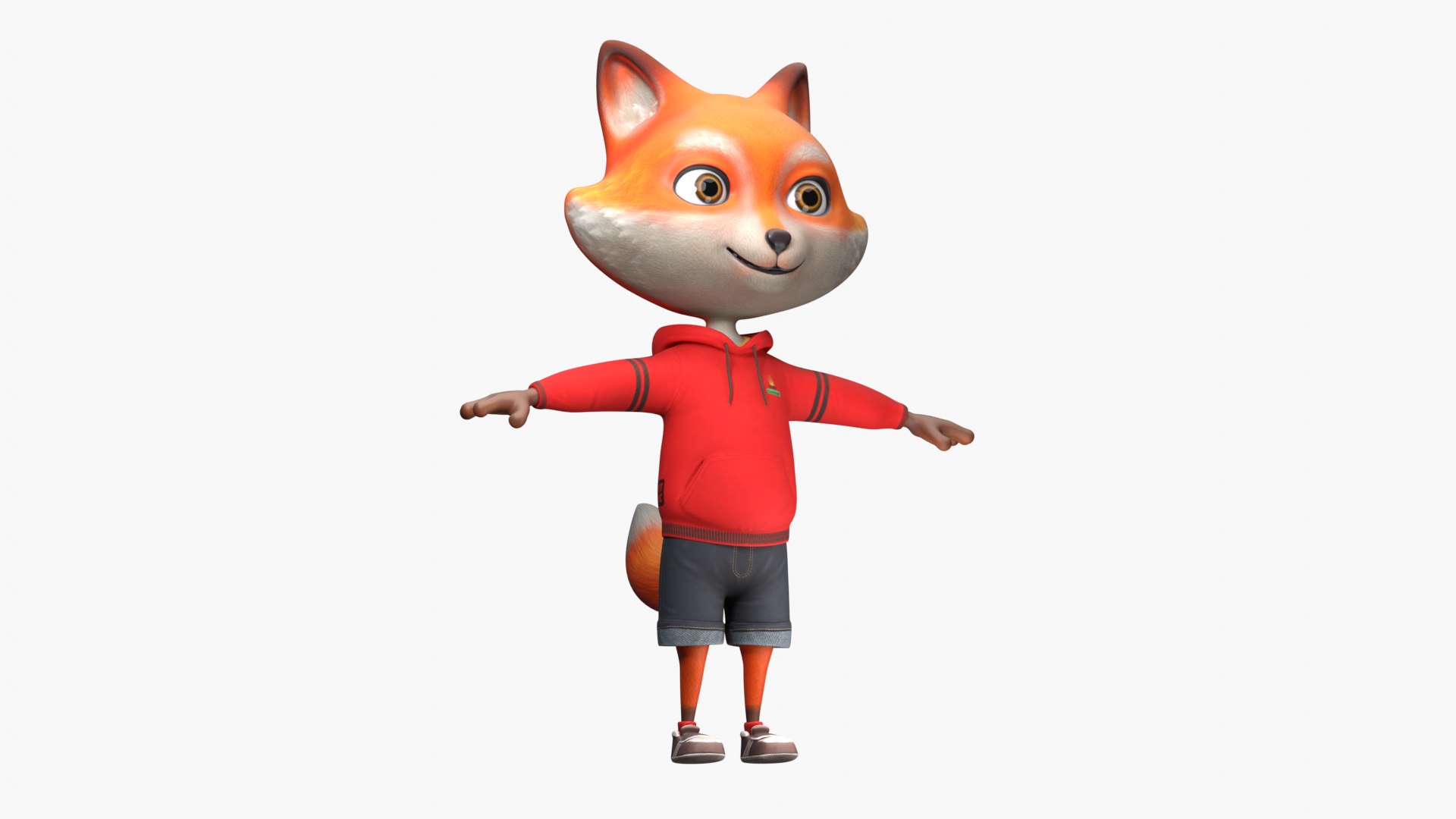 3D Stylized Fox Character Rigged - TurboSquid 2326790