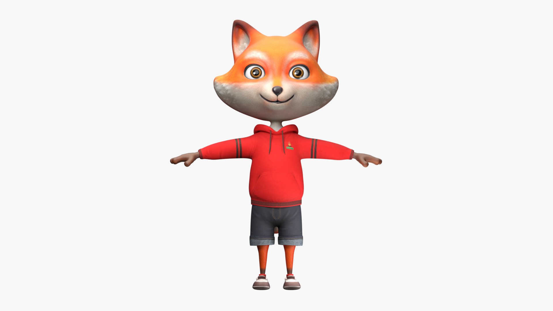 3D Stylized Fox Character Rigged - TurboSquid 2326790