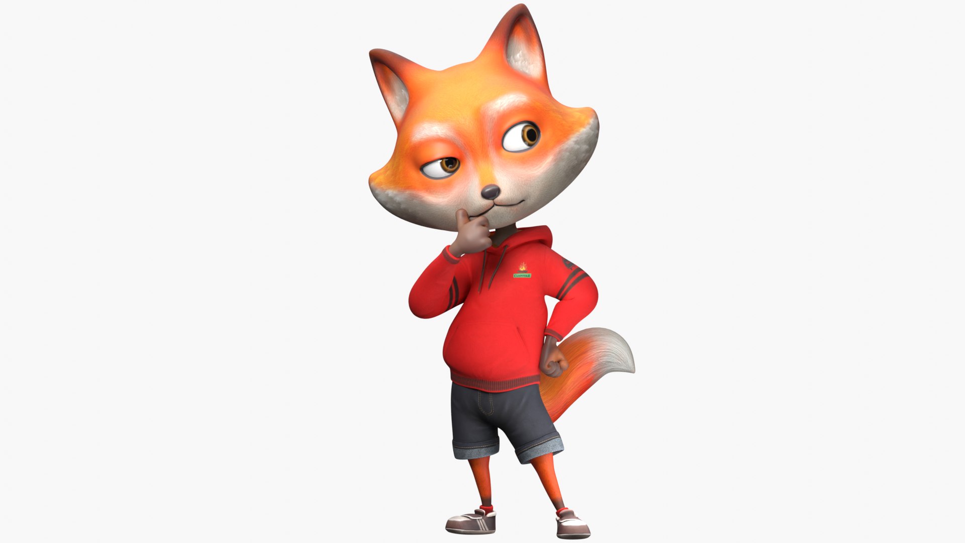 3D Stylized Fox Character Rigged - TurboSquid 2326790