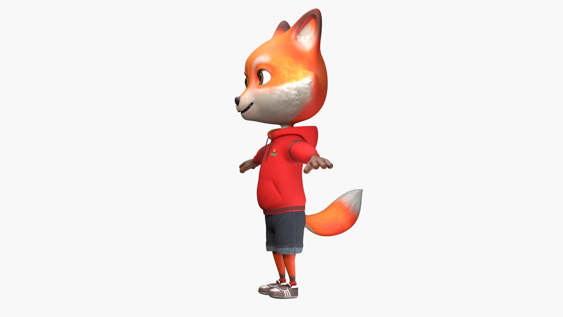 3D Stylized Fox Character Rigged - TurboSquid 2326790