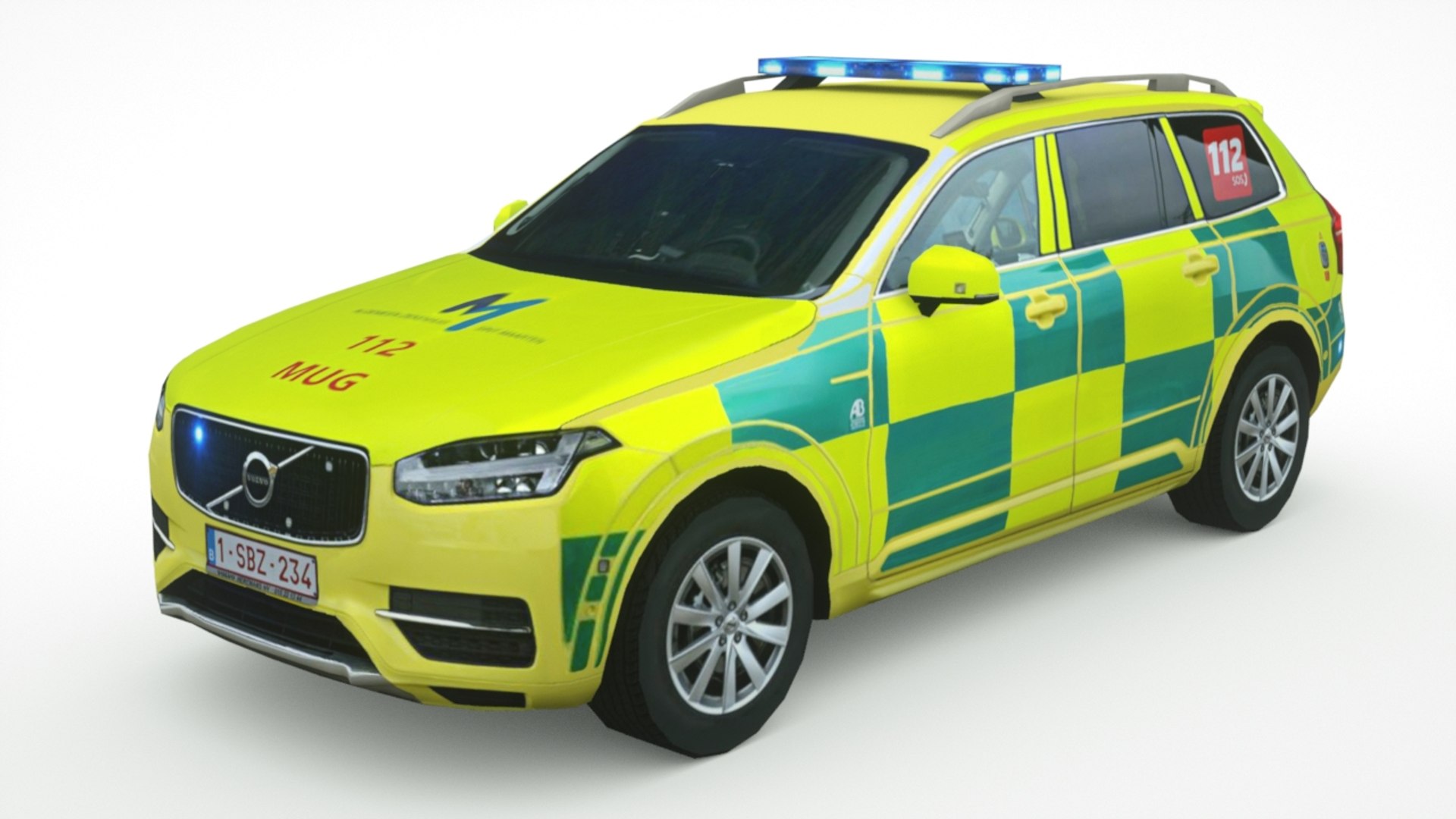 Xc 90 Police Car Model - TurboSquid 1400631