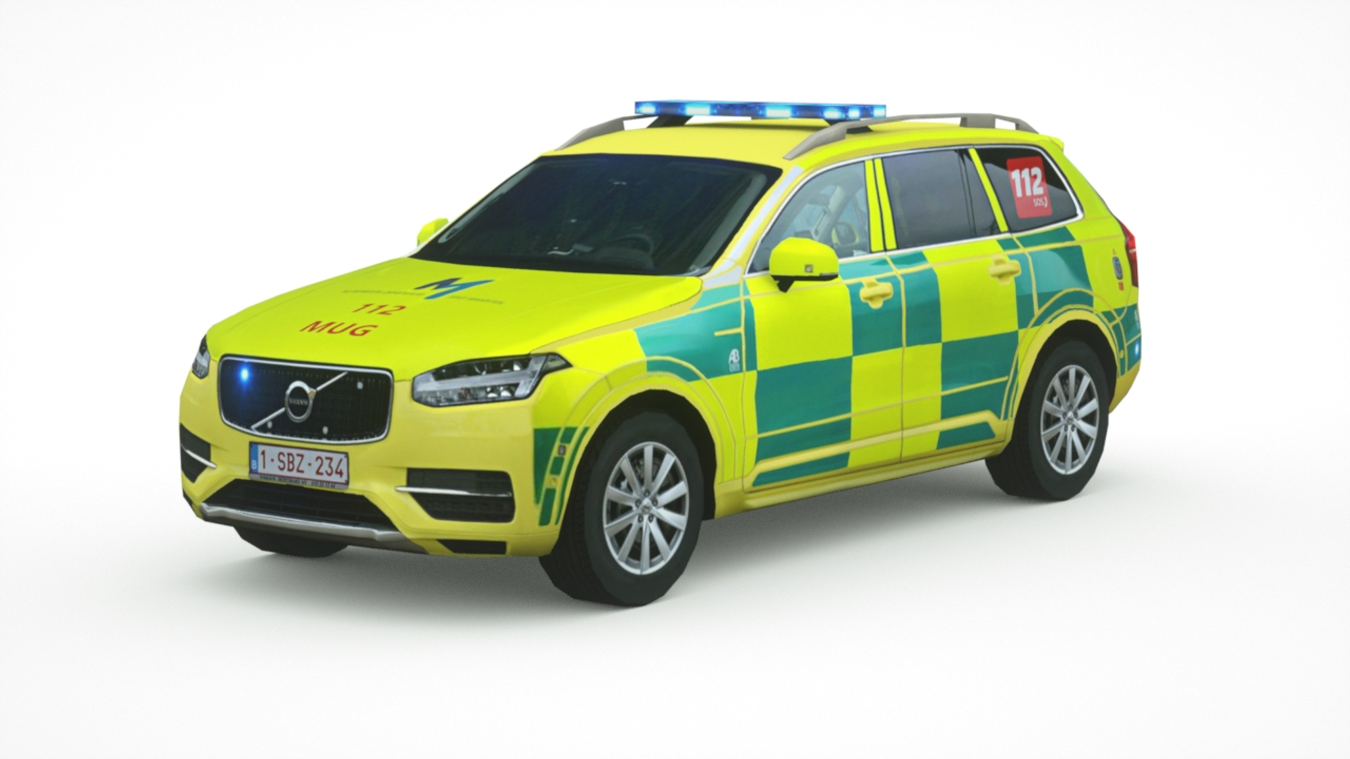 Xc 90 Police Car Model - TurboSquid 1400631