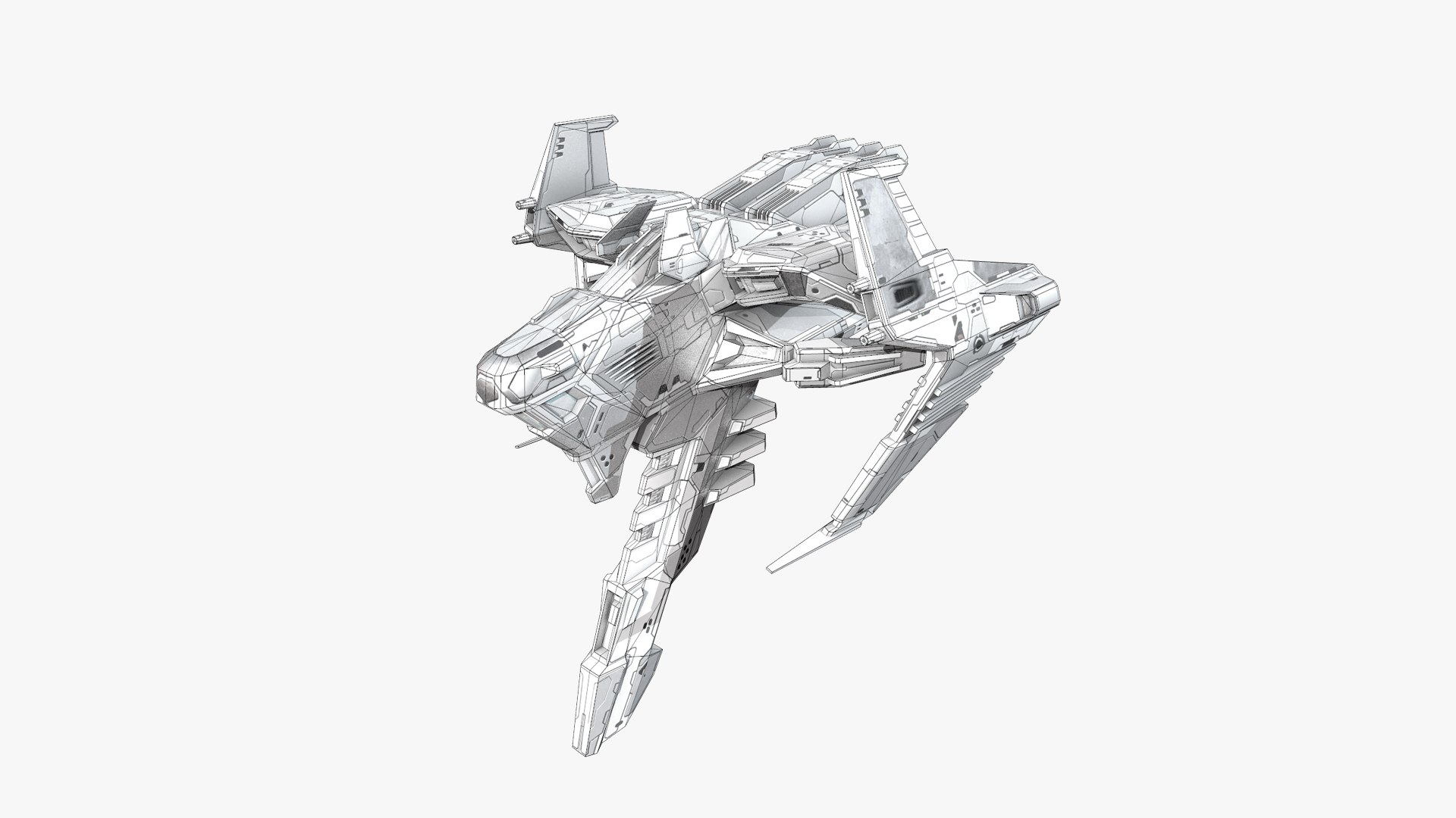 BAKRAN Fighter R2 Spacecraft 3D Model - TurboSquid 1901535