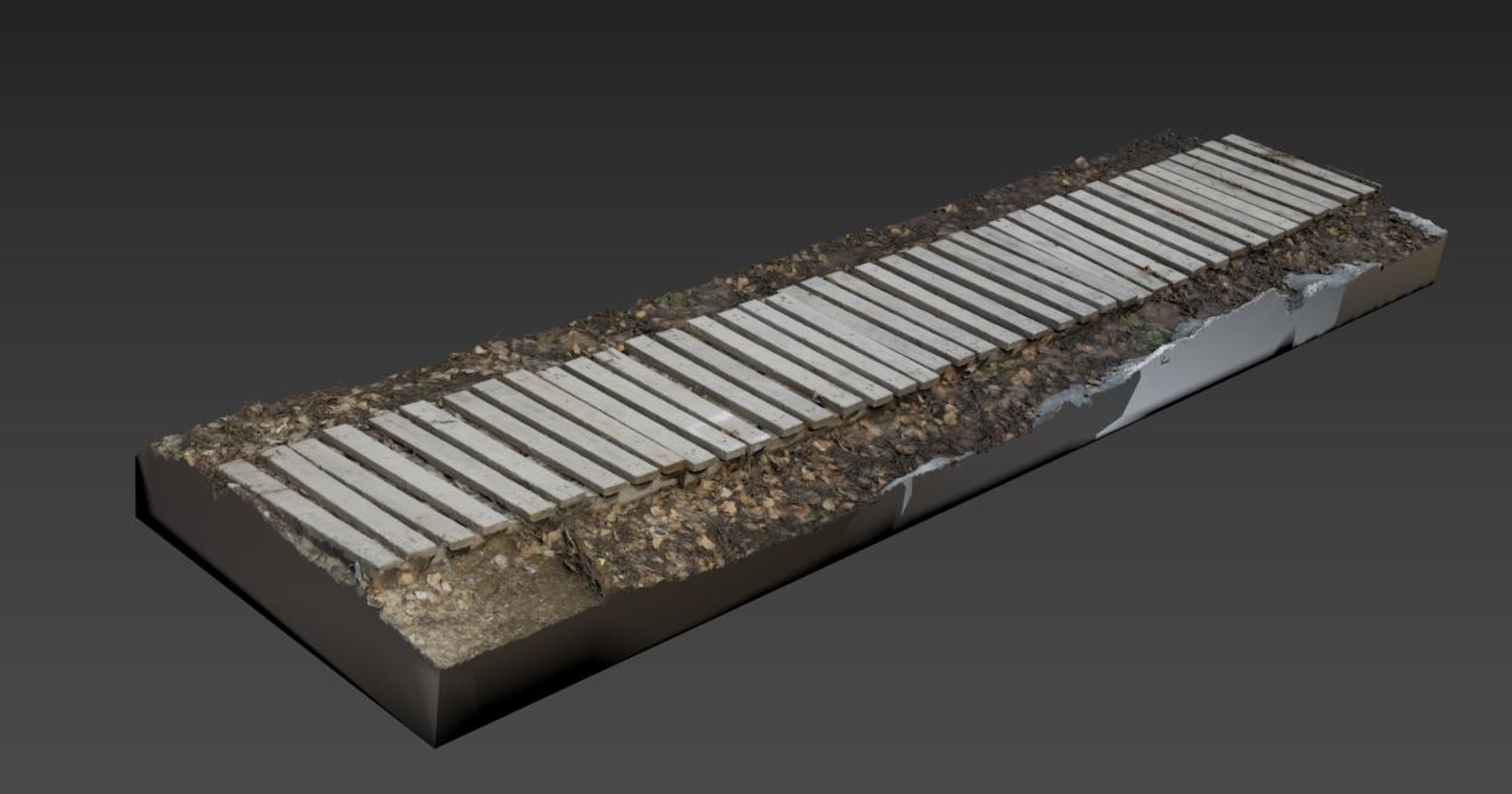 3D Ultra Realistic Wooden Trail HQ Model - TurboSquid 1758481