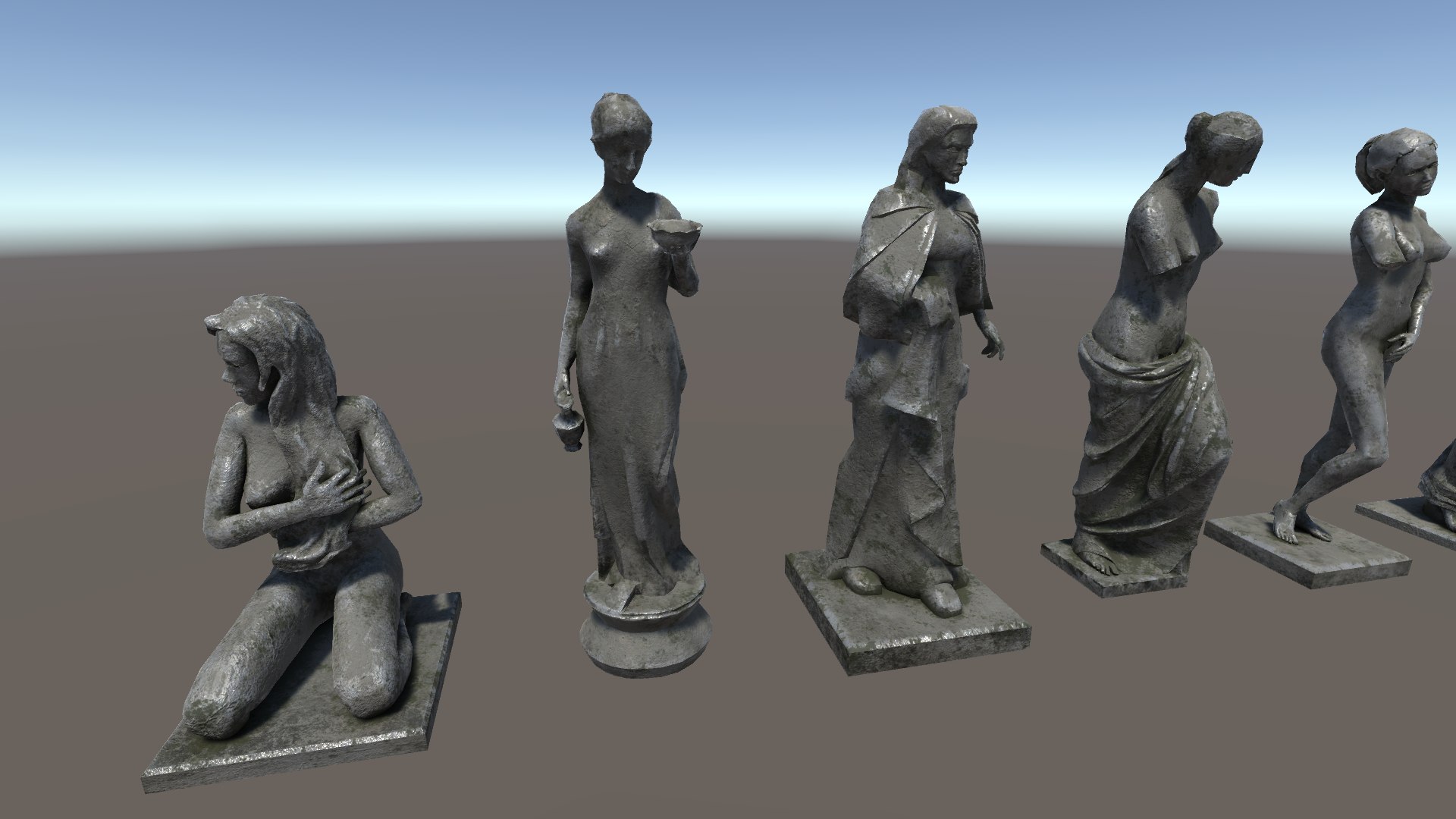 3D PBR Female Statues model - TurboSquid 1979532