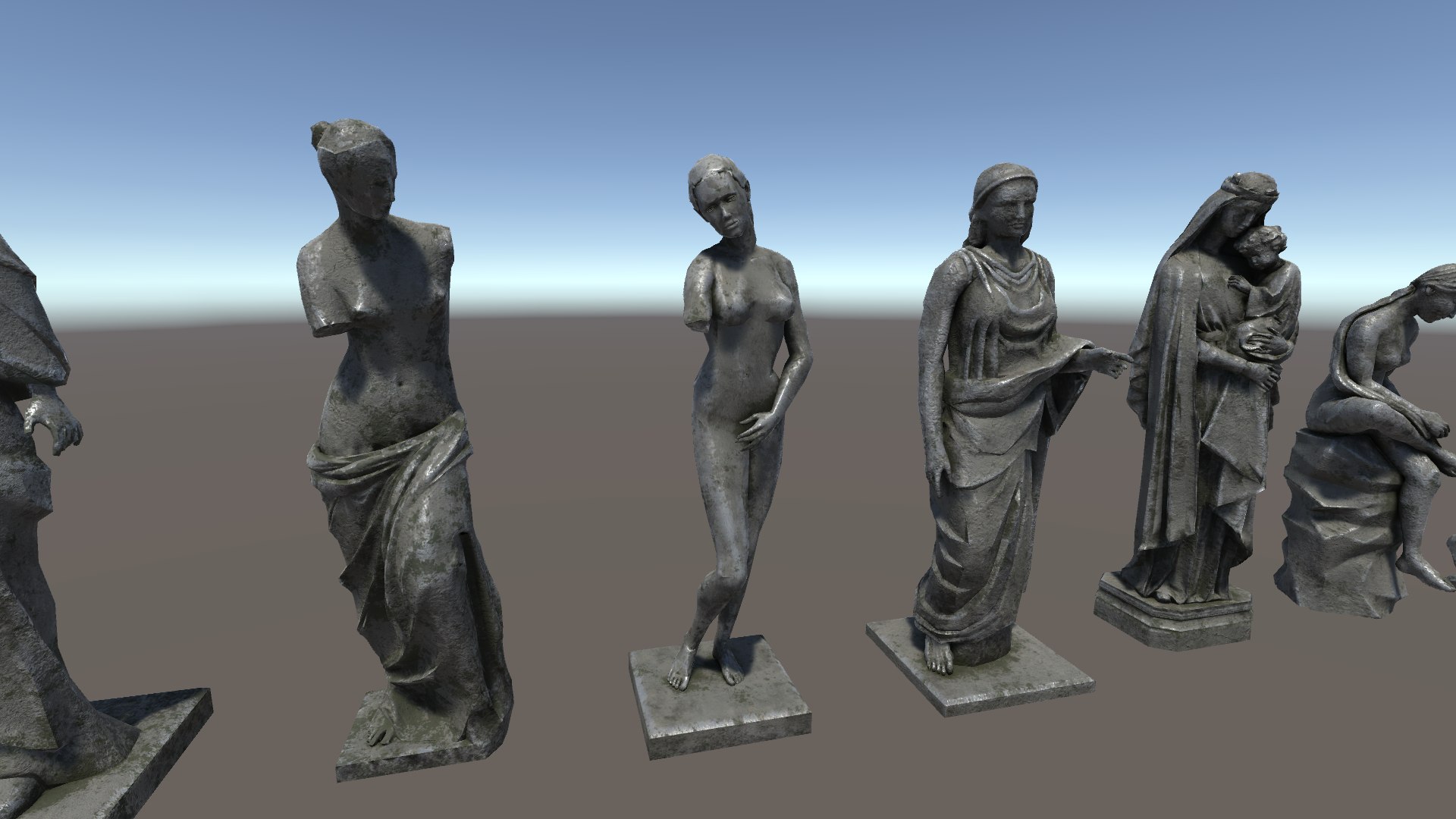 3D PBR Female Statues model - TurboSquid 1979532
