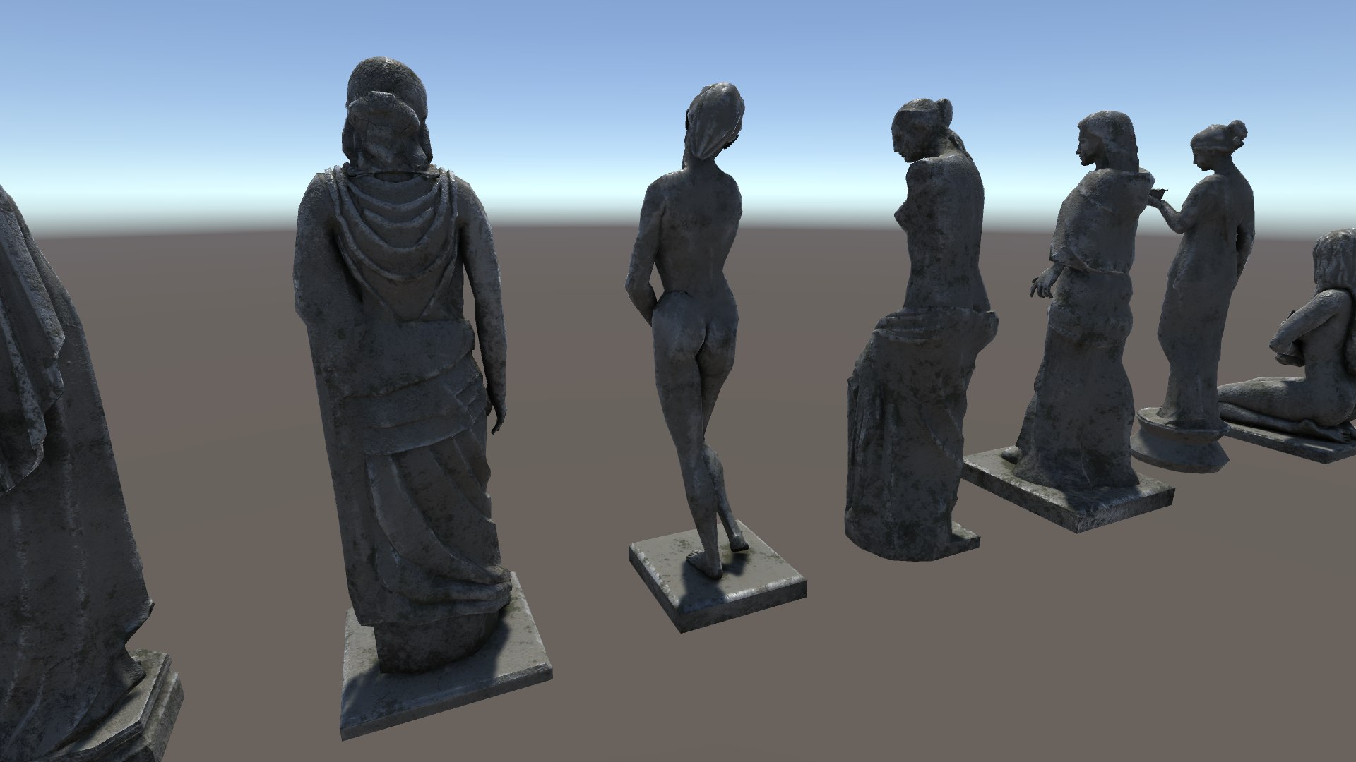 3D PBR Female Statues model - TurboSquid 1979532