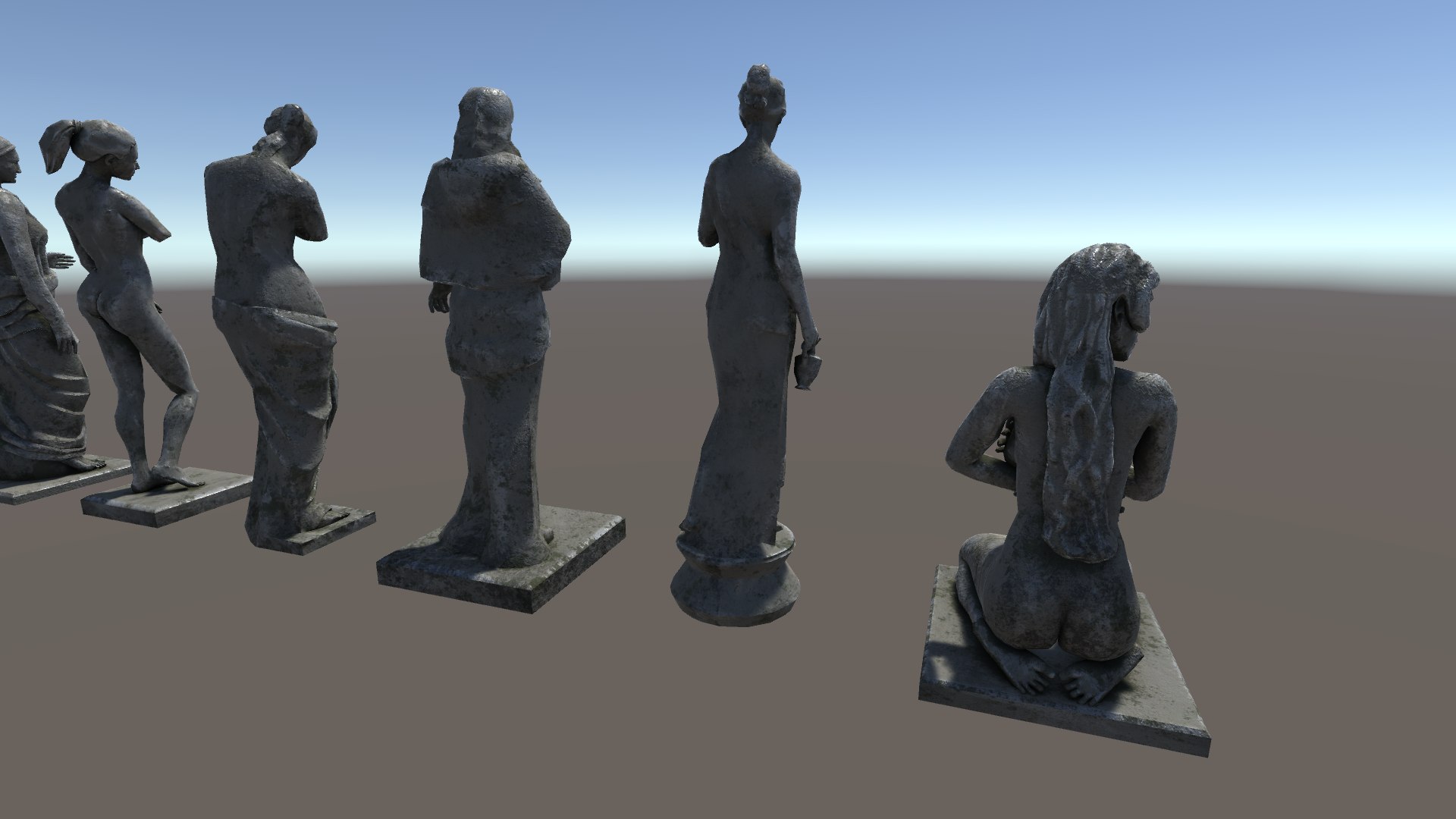 3D PBR Female Statues model - TurboSquid 1979532