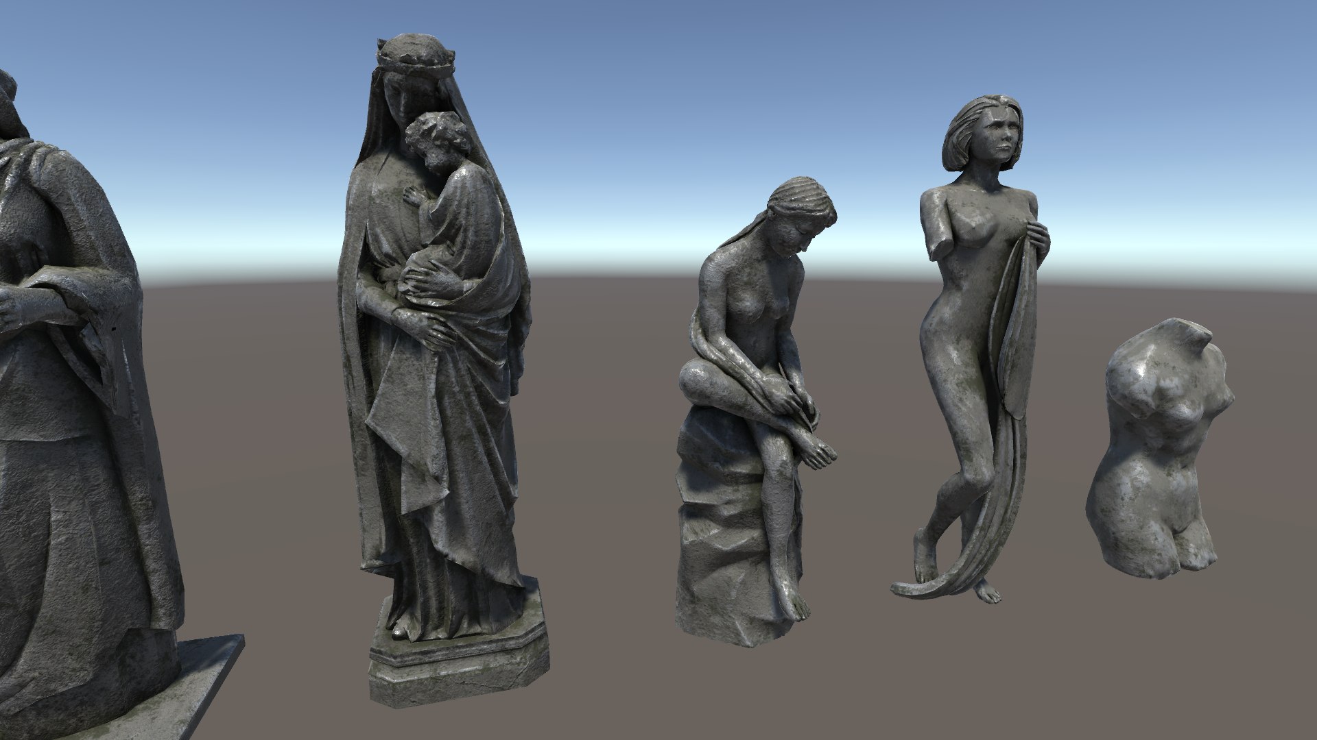 3D PBR Female Statues model - TurboSquid 1979532