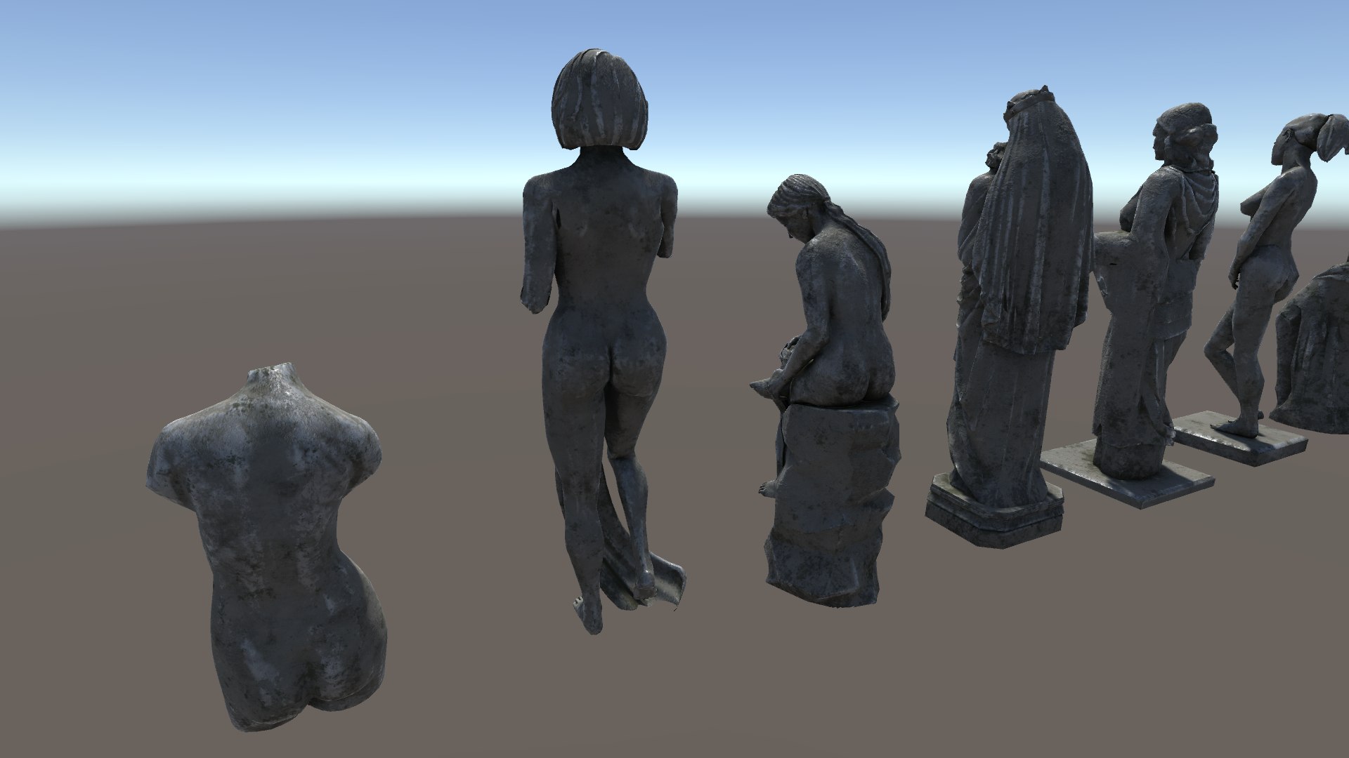 3D PBR Female Statues model - TurboSquid 1979532