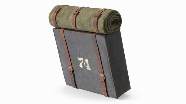 modèle 3D de Sac à dos breveté Old Rare Shorts avec bretelles ...