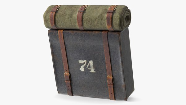 modèle 3D de Sac à dos breveté Old Rare Shorts avec bretelles ...