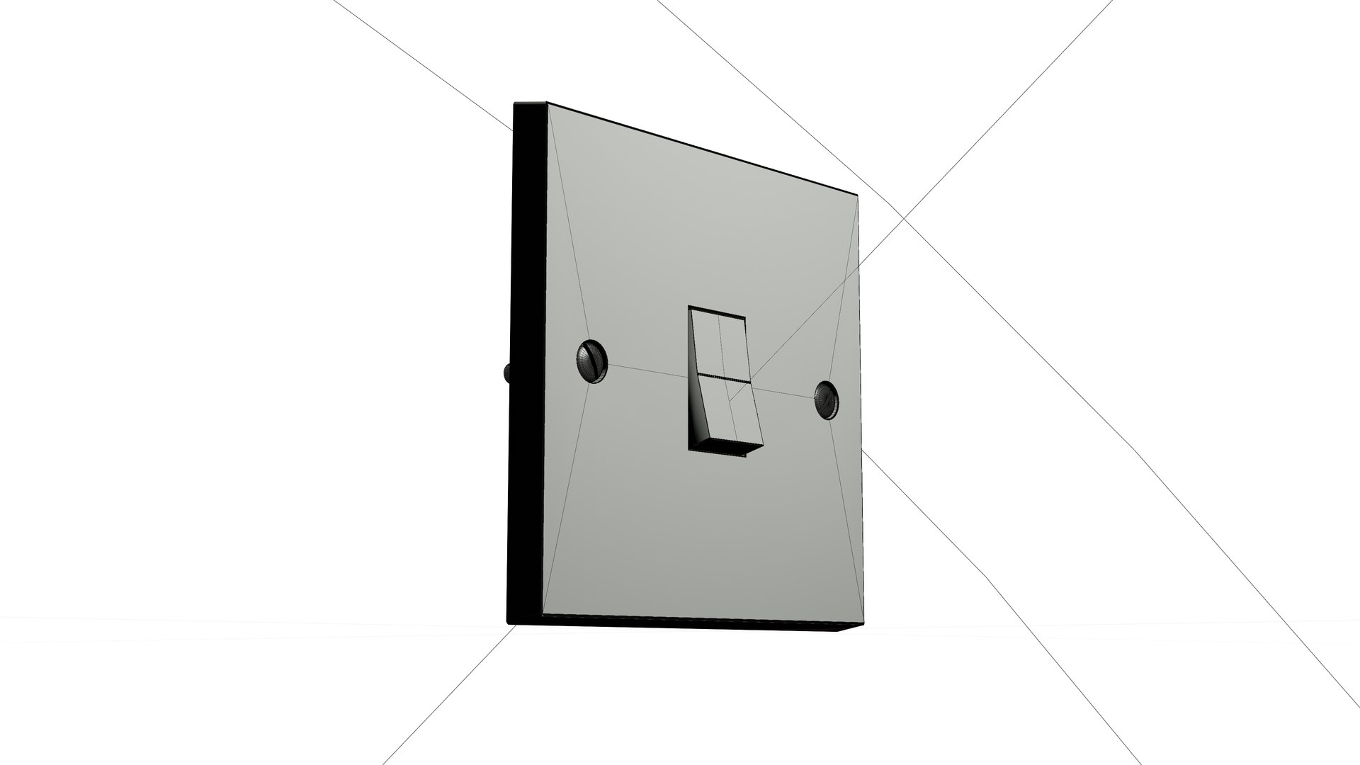 3D model Single Light Switch White UK - TurboSquid 2145800