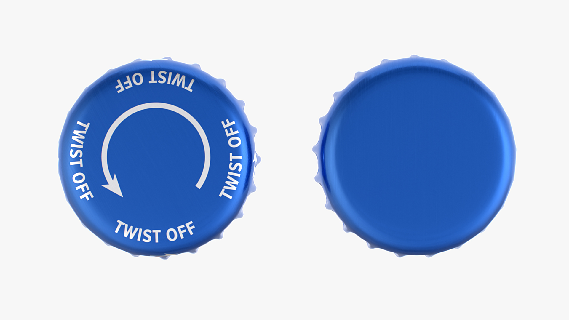 3D Model Bottle Caps Twist-off And Regular - TurboSquid 2037364