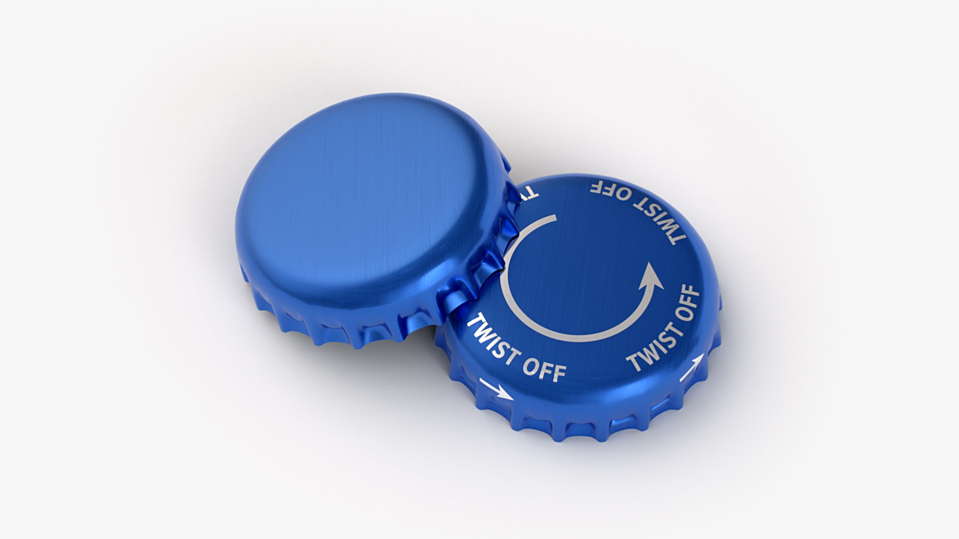3D Model Bottle Caps Twist-off And Regular - TurboSquid 2037364