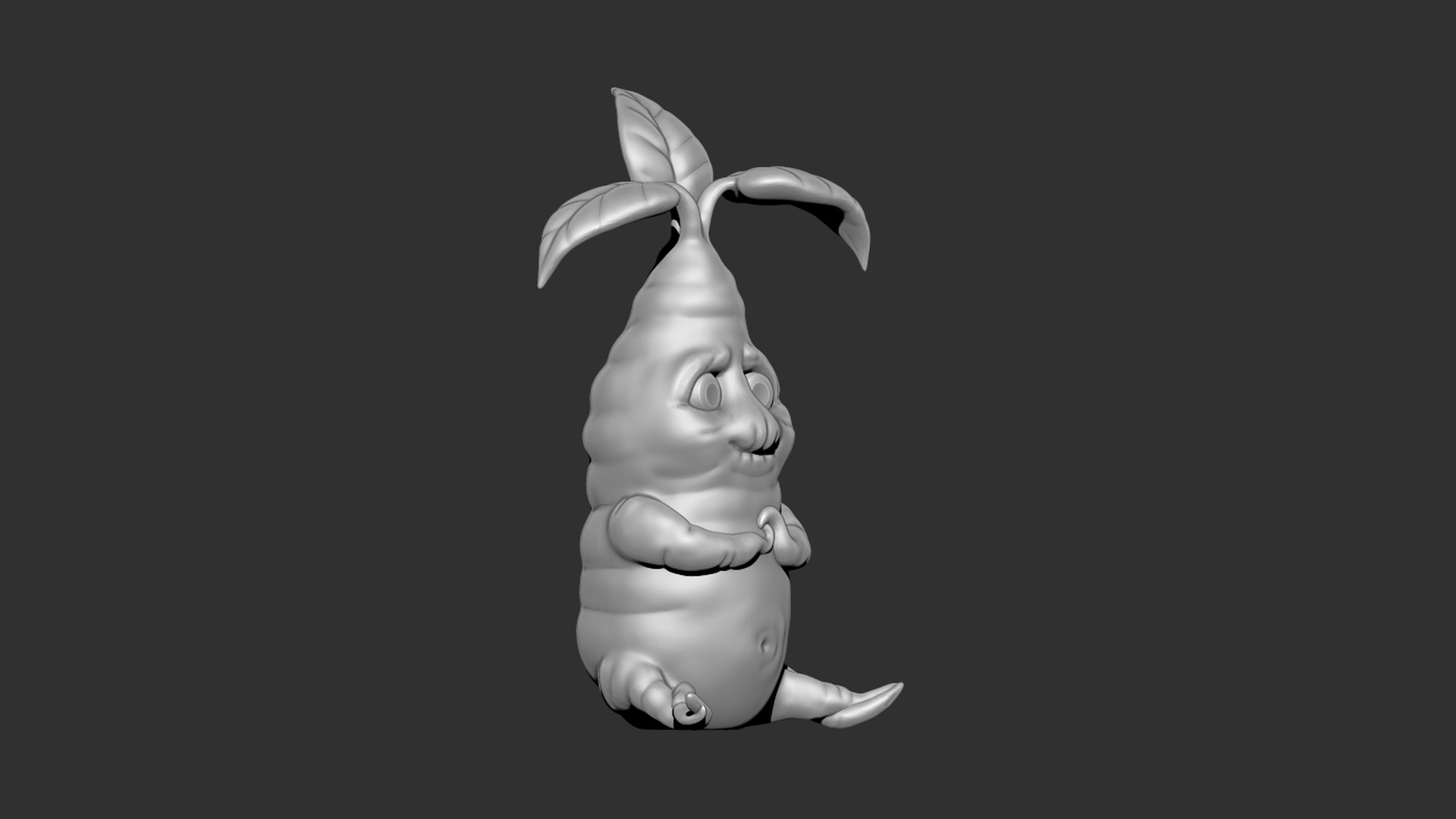 Cute Mandrake print model 3D - TurboSquid 1824432