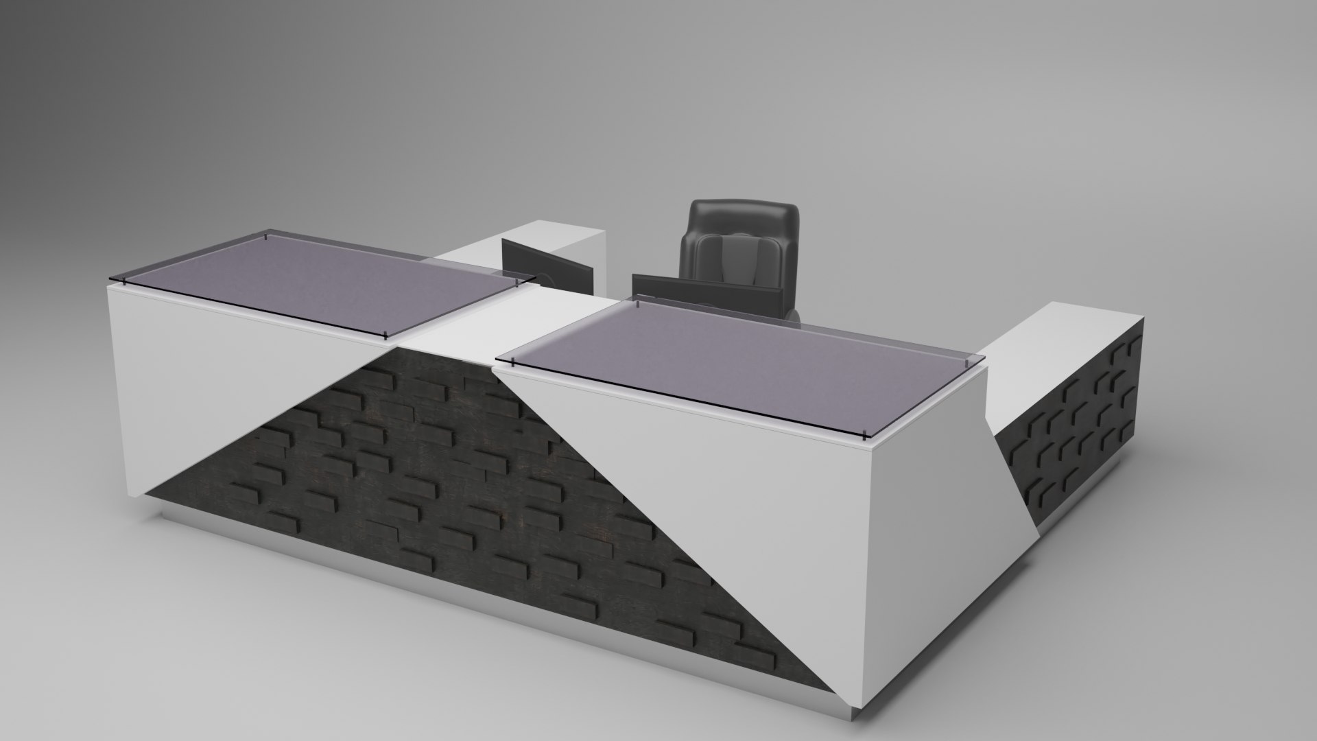 3D Model Reception Desk - TurboSquid 1631733