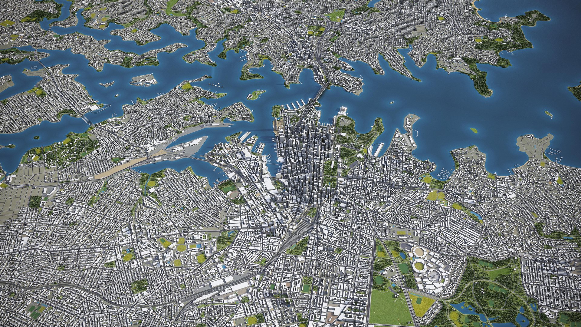 3D Sydney Town Urban - TurboSquid 1334532