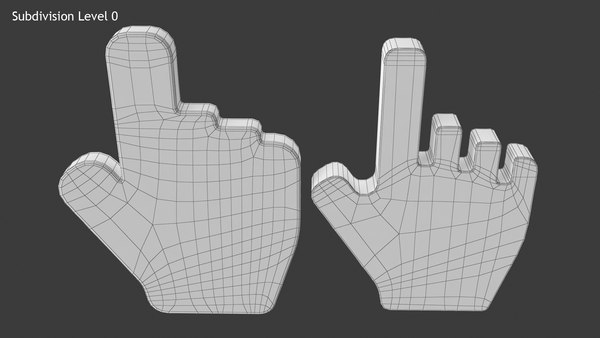 3D Hand Cursor v2 model - TurboSquid 1716482