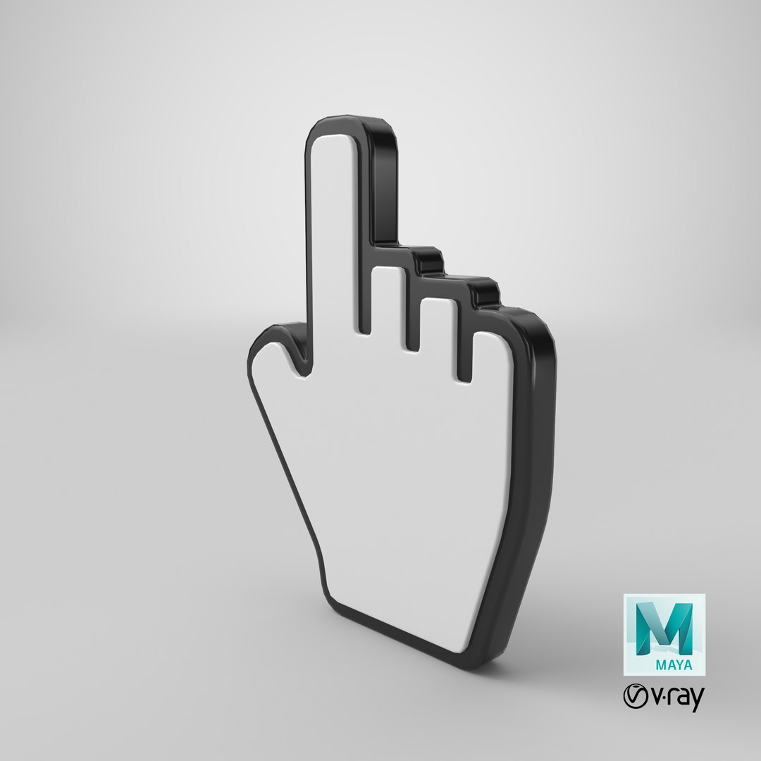 3D Hand Cursor v2 model - TurboSquid 1716482